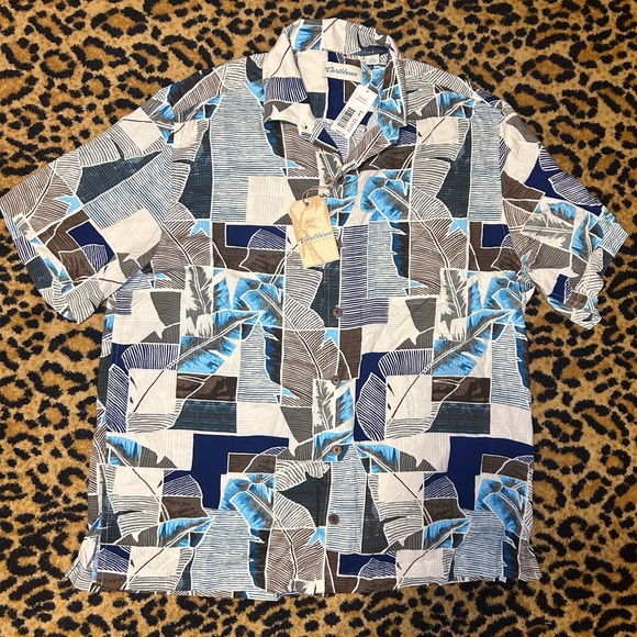 Caribbean | Shirts | Nwt Caribbean Hawaiian Camp Button Down Short ...